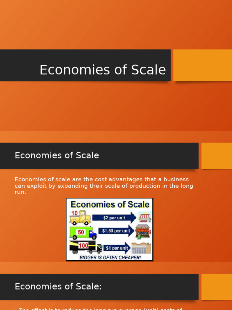 Economies & Diseconomies of Scale | PDF | Economies Of Scale | Market ...