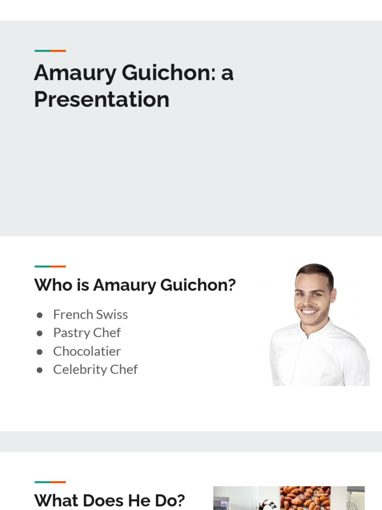 Amaury Guichon: Pastry & Chocolate Star | PDF | Cooking, Food & Wine ...