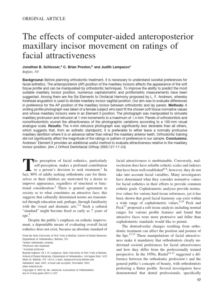 E2 2. Ajodo 2005 The effects computer aided | PDF | Orthodontics ...