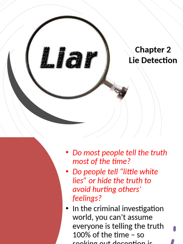 Chapter 2 Additionalclassslides | PDF | Lie | Deception