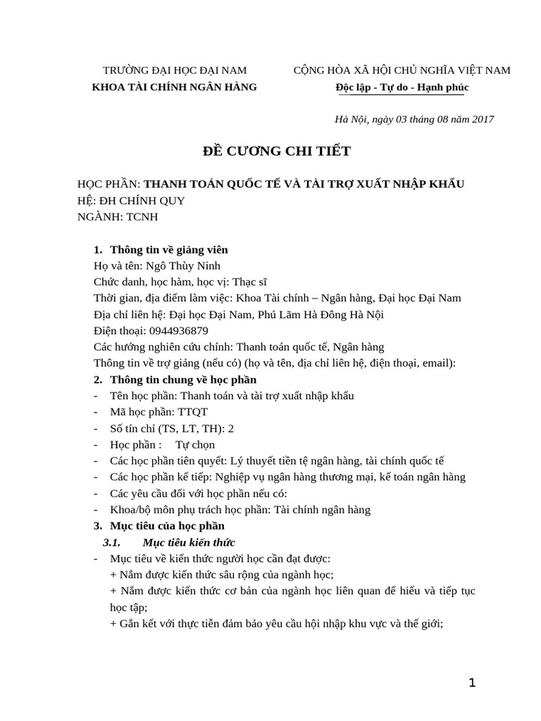 35.15.08.2017. Cô Ninh TTQT TT XNK | PDF