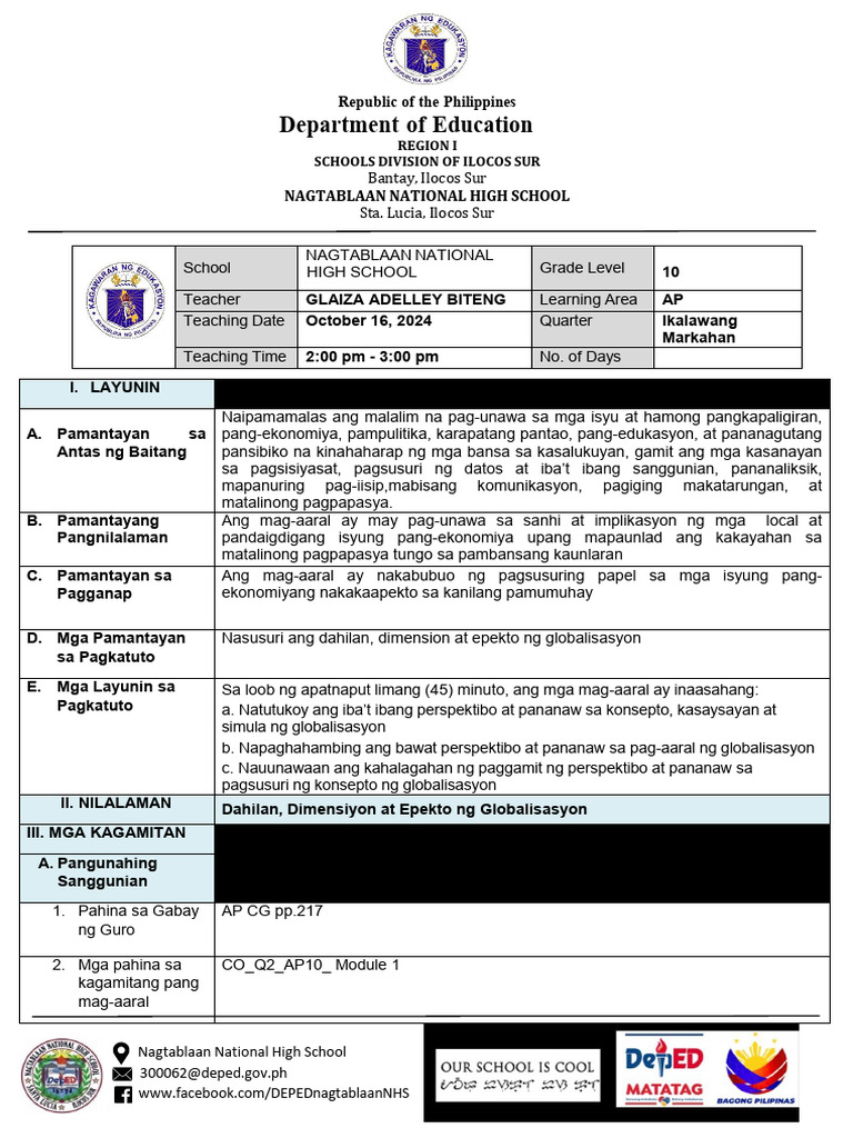 Globalisasyon (Perspektibo) 2 | PDF