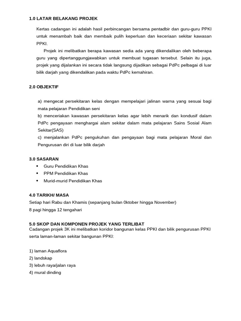 K.kerja Program 3K | PDF