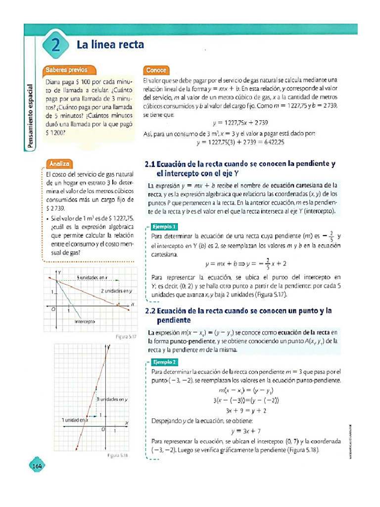 Guía - 3 - Ecuación de La Recta | PDF