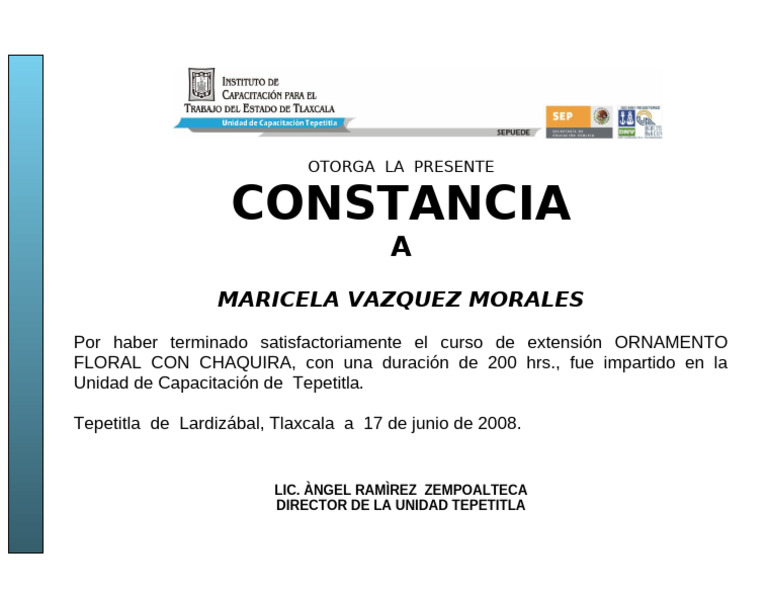 CONSTANCIAS | PDF