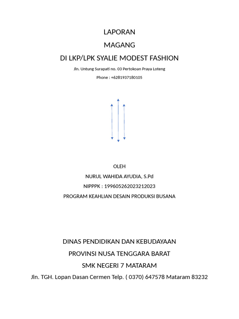 Cover Laporan Magang | PDF