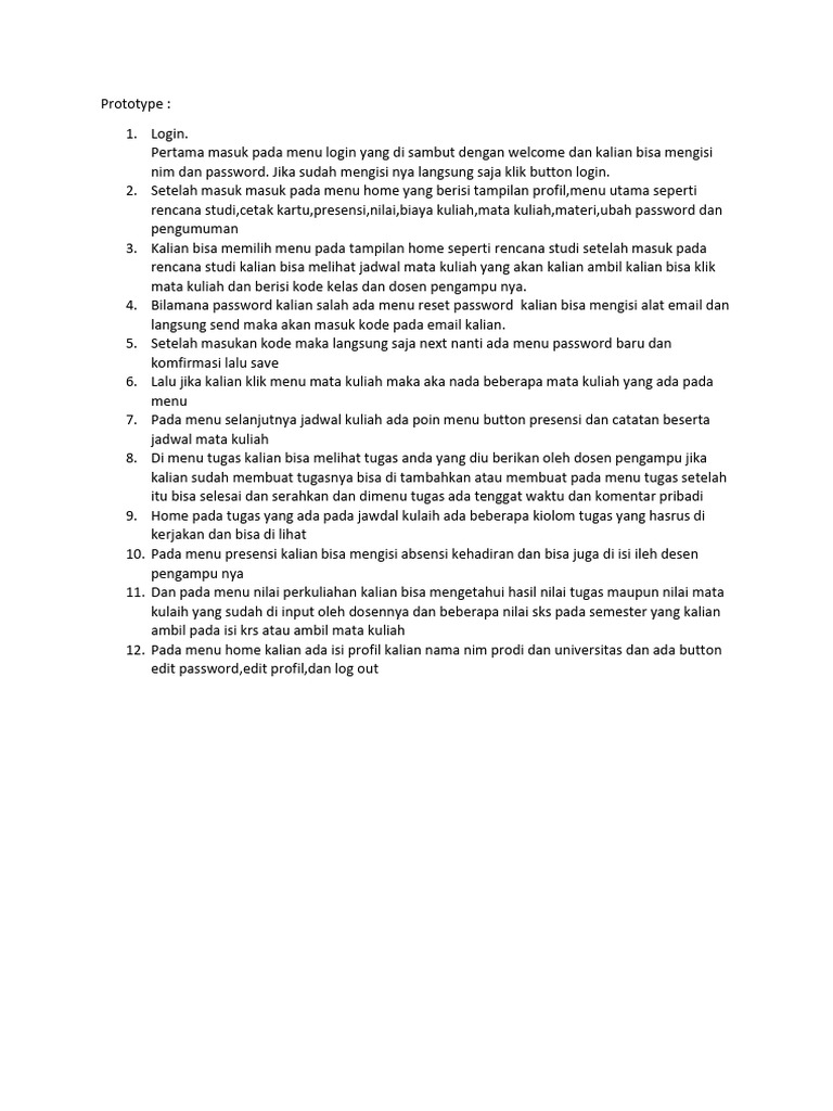 Prototype Figma | PDF