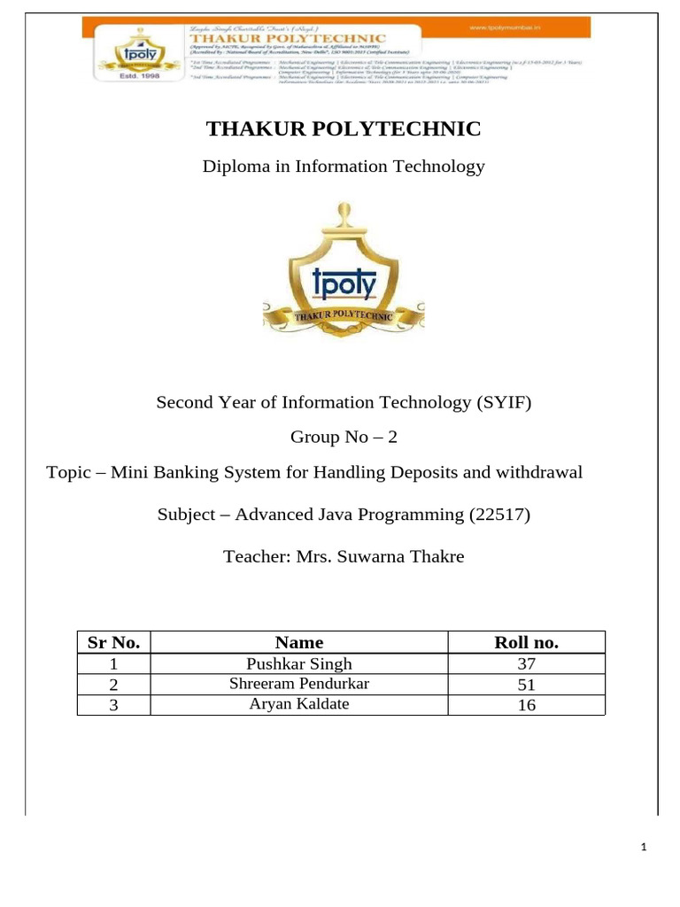 Advanced Jpr Microproject Pdf Java Programming Language Computer Programming