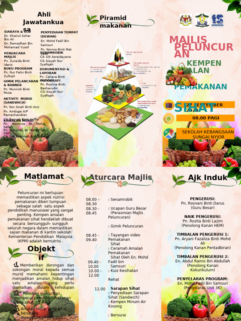 Brosur Kempen Amalan Pemakanan Sihat | PDF