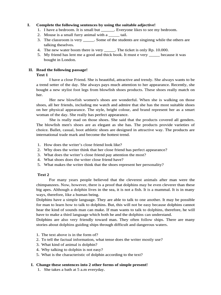 Additional Exercise! | PDF | Dolphin Additional Exercise! | PDF | Dolphin