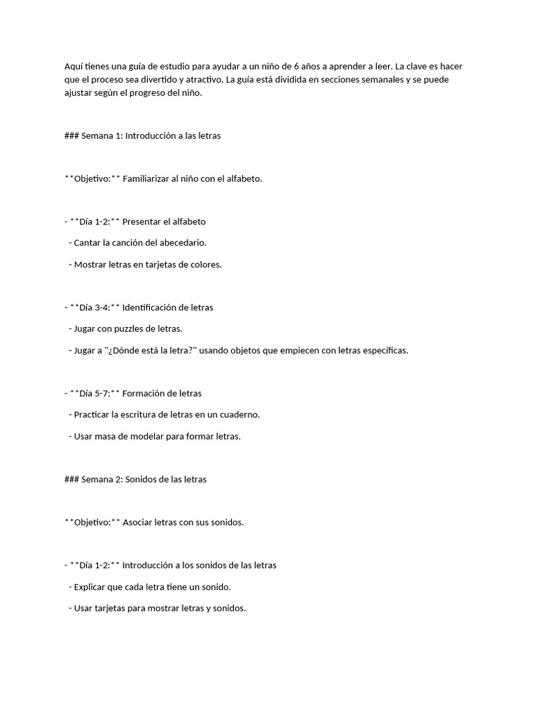 una guía para aprender a leer | PDF | Modificación de comportamiento ... una guía para aprender a leer | PDF | Modificación de comportamiento ...