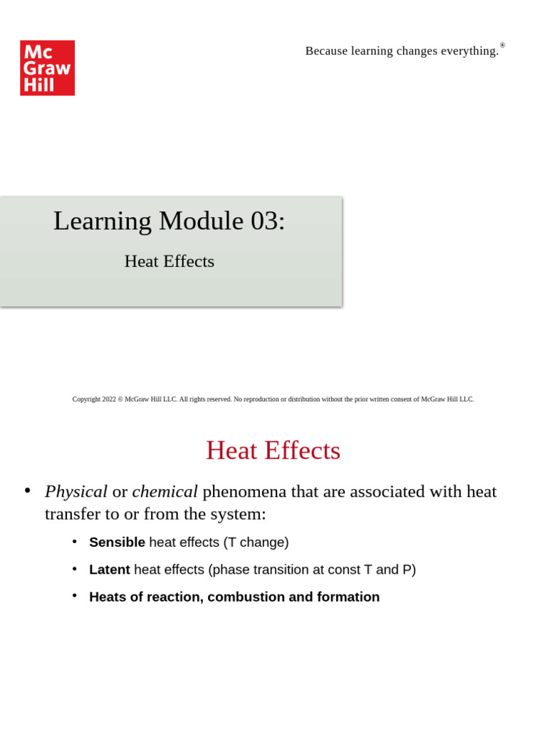 LM03 Heat Effects Annotated | PDF | Gases | Heat