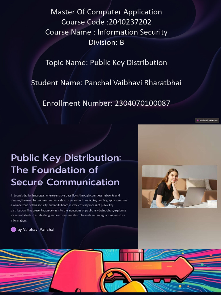 Public Key Distribution the Foundation of Secure Communication | PDF | Public Key Cryptography ...