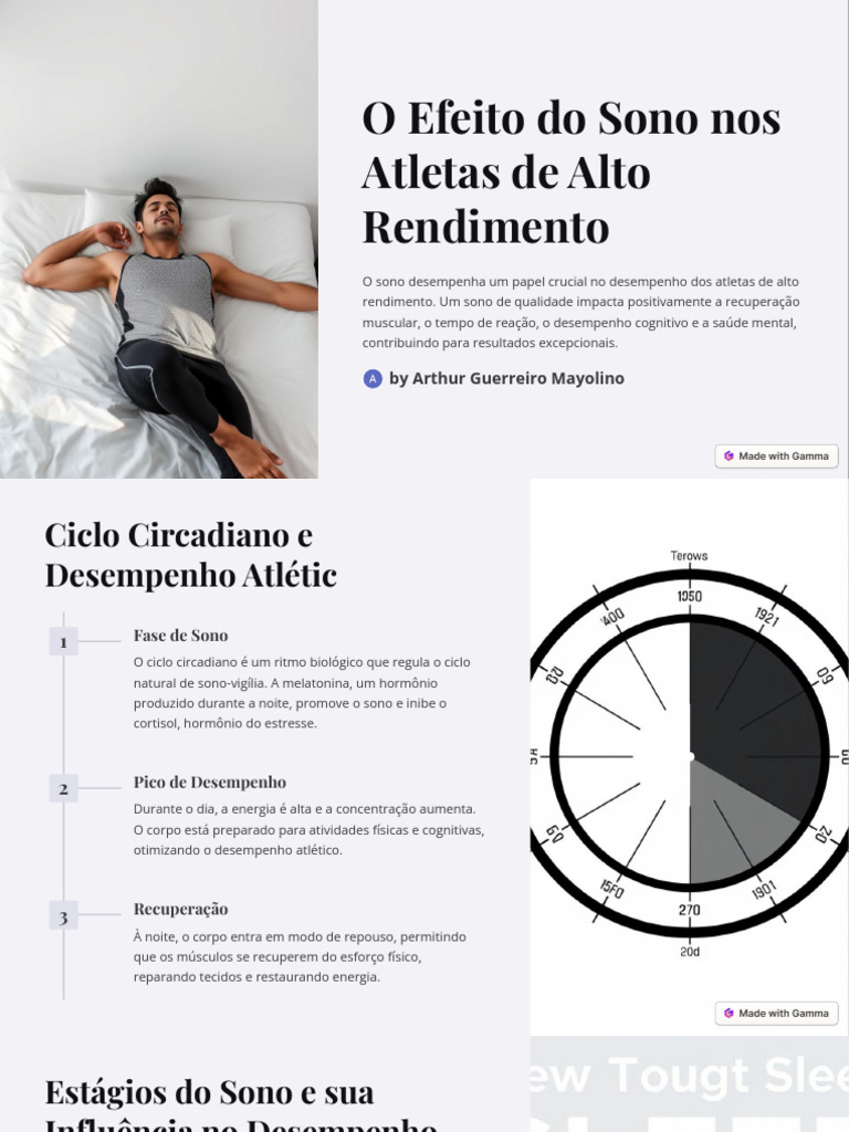 O Efeito Do Sono Nos Atletas de Alto Rendimento | PDF | Dormir ...