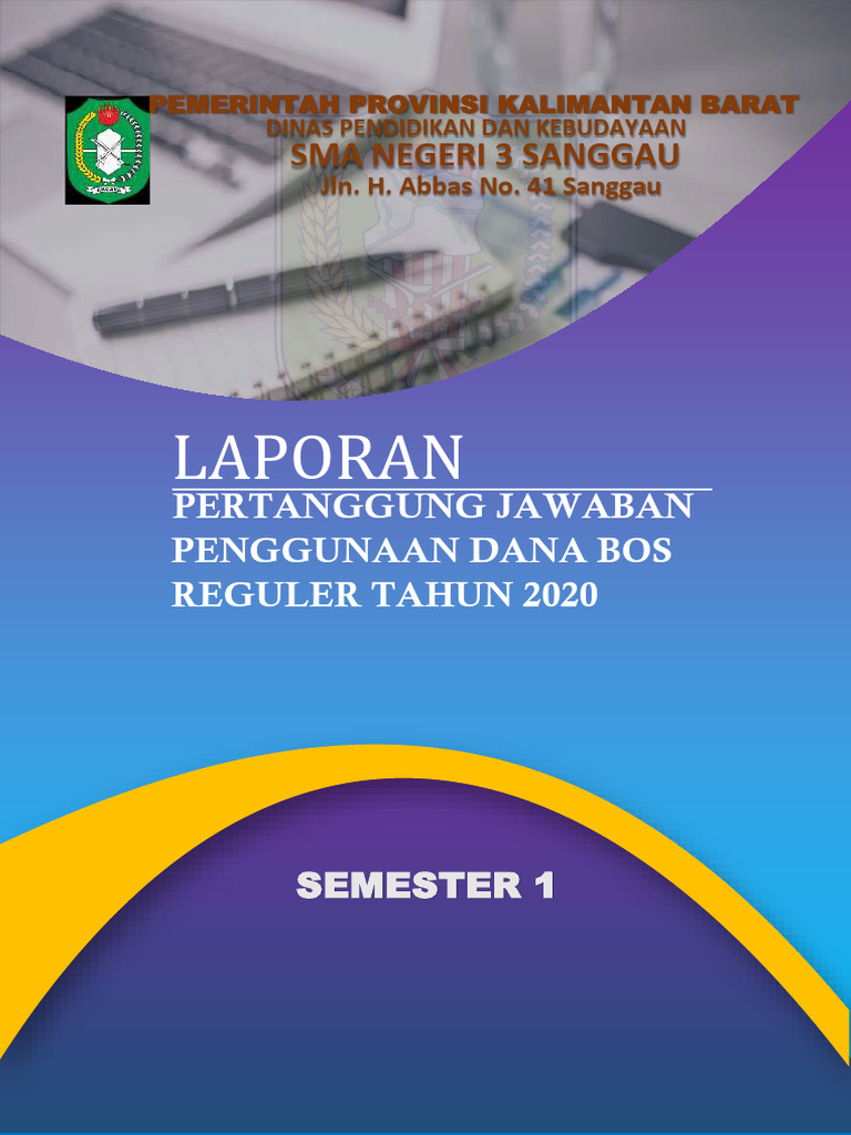 Cover Laporan Bos Sma 3 Sanggau | PDF