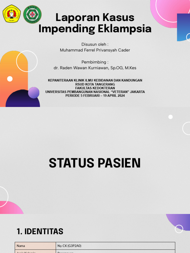 Impending Eklampsia | PDF