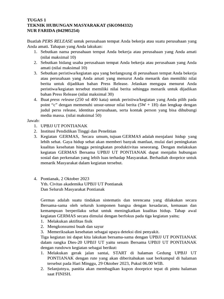 TUGAS 1 Perkembangan Teknologi Komunikasi | PDF | Ilmu Sosial