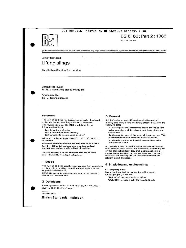 BS6166 Part2 | PDF