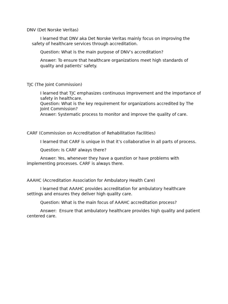 CH 4 Sec 1 Accreditation Videos | PDF