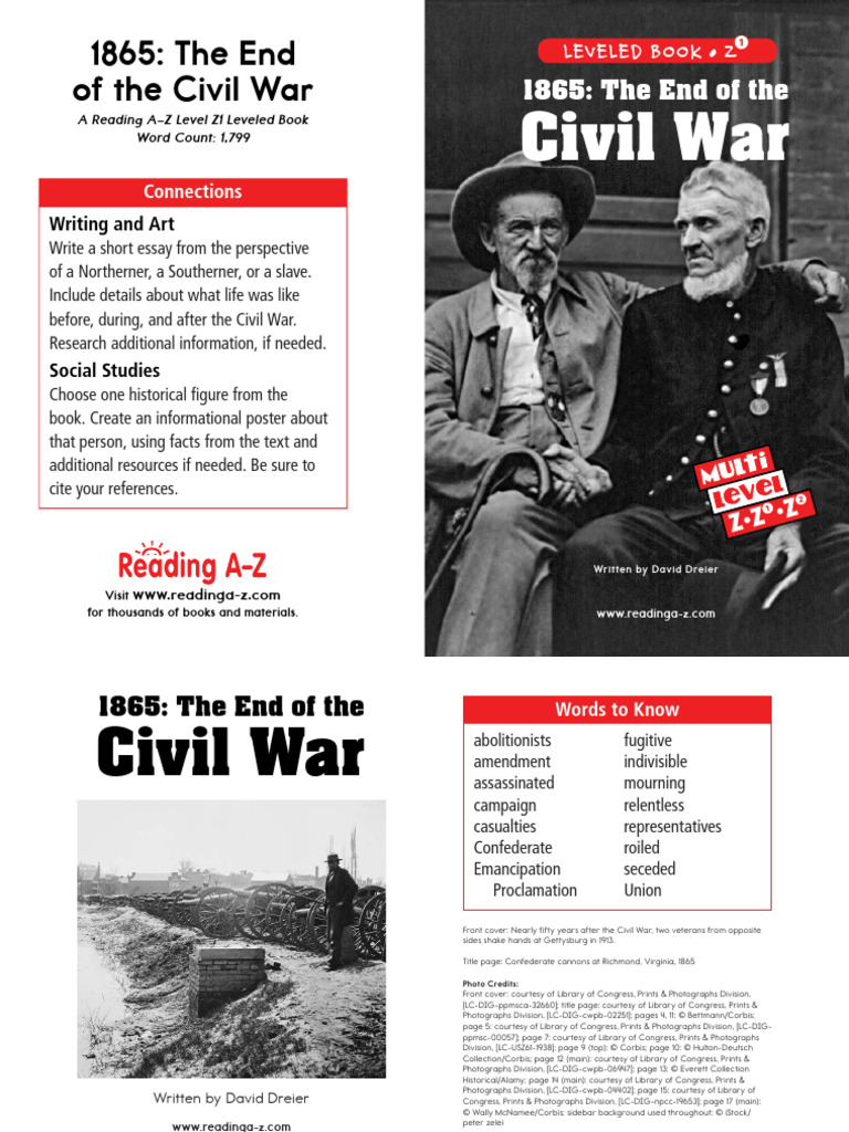 (Z1) 1865 - The End of the Civil War | PDF | American Civil War | Abraham Lincoln
