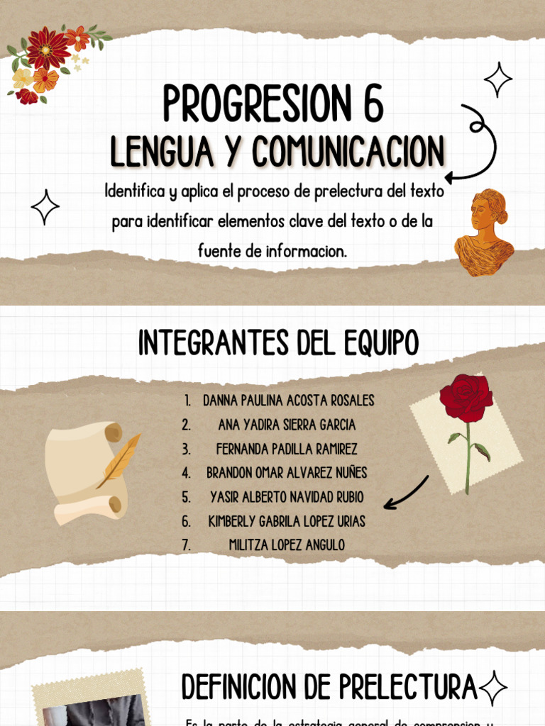 Progresion 6 | PDF | Comunicación humana | Comunicación