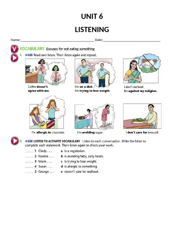 Listening Unit6 | PDF