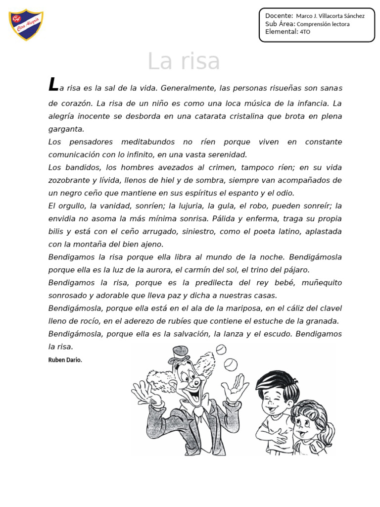 LECTURA - #22 - La Risa | PDF