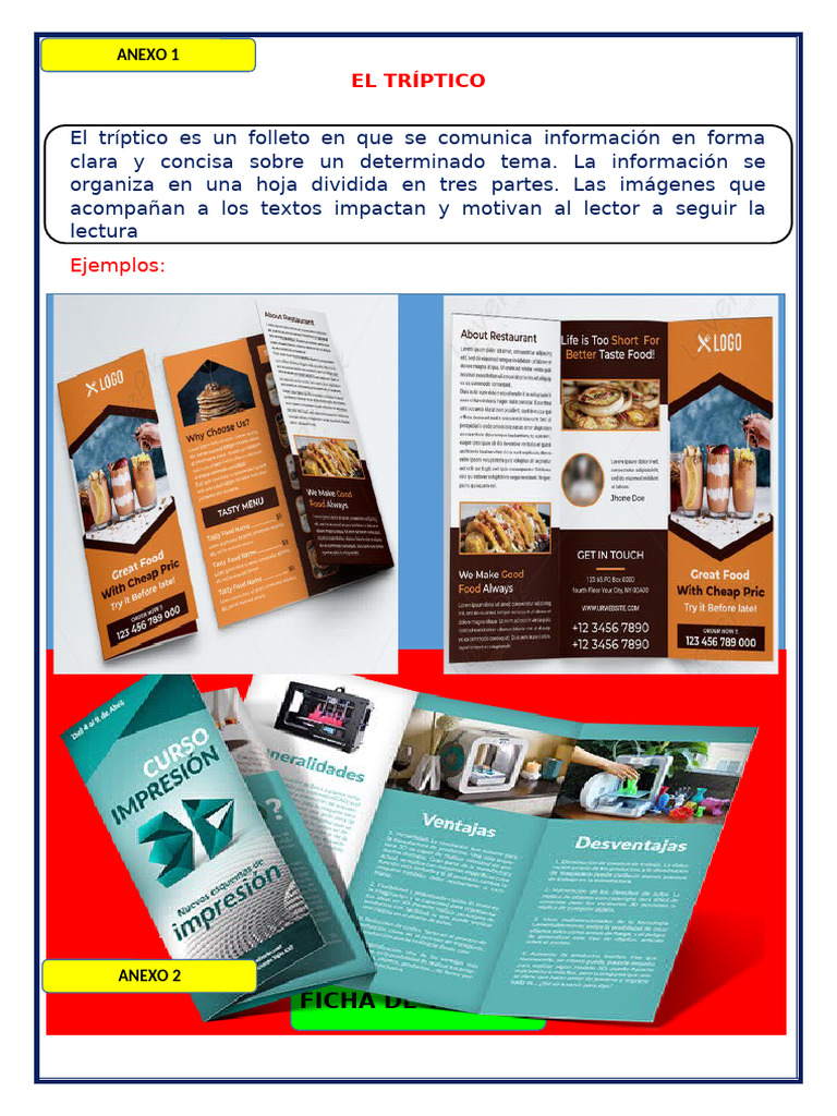 Qué es un tríptico y su estructura | PDF