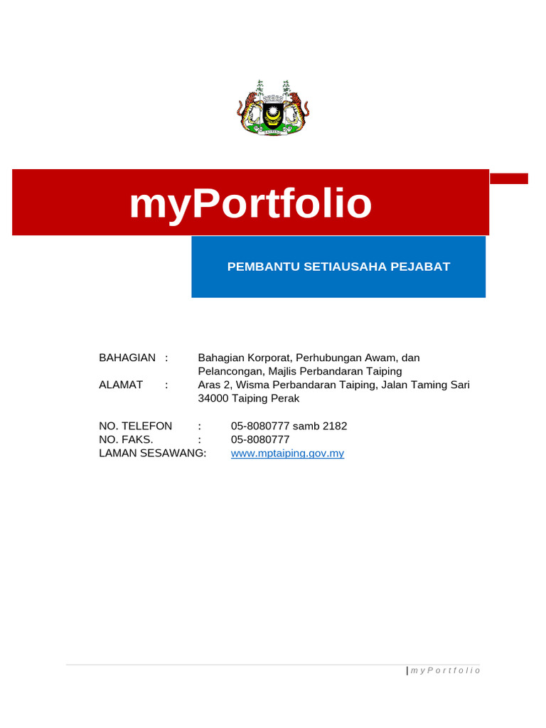 MYPORTFOLIO (page depan) | PDF