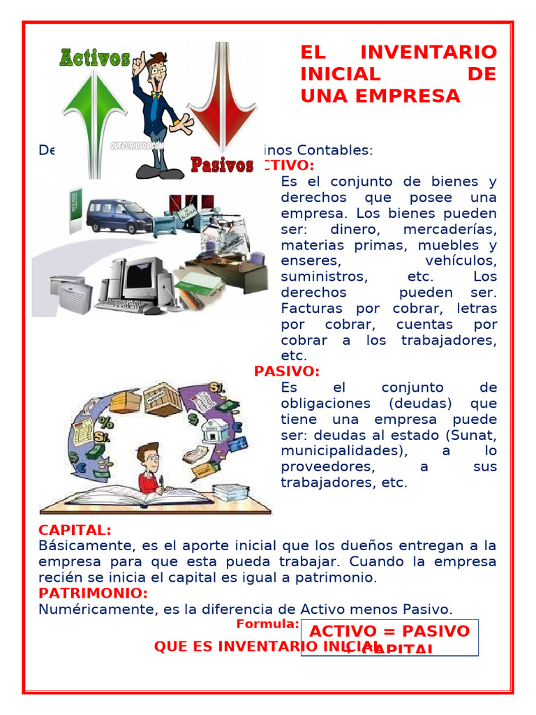INVENTARIO INICIAL SEGUNDO | PDF | Contabilidad | Hoja de balance