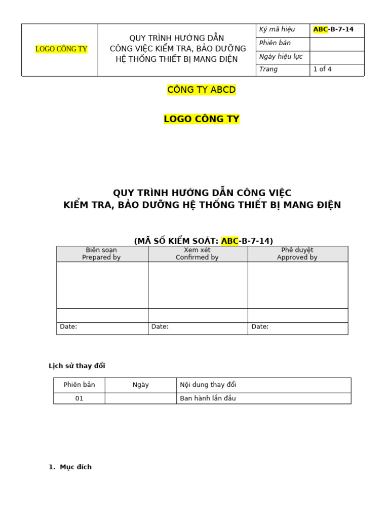 ABC-B-7-14 Quy trinh huong dan cong viec kiem tra he thong dien (update ...