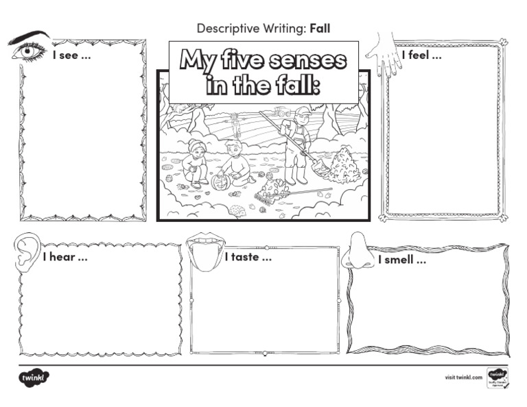 BW Fall Descriptive Writing Activity For Special Education | PDF | Poetry