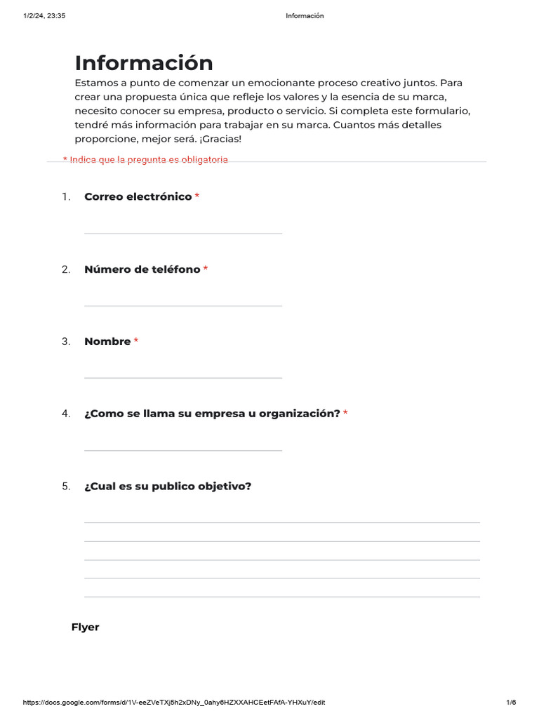 Briefing Flyer | PDF | Marca