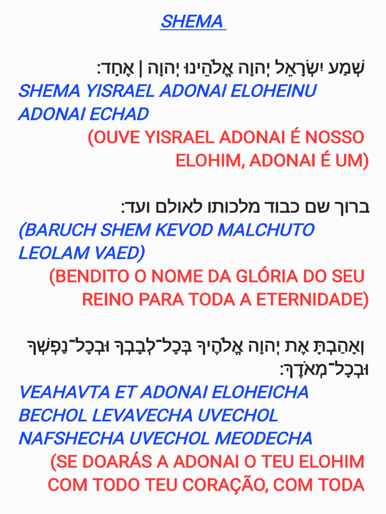 Shema Yisrael | PDF