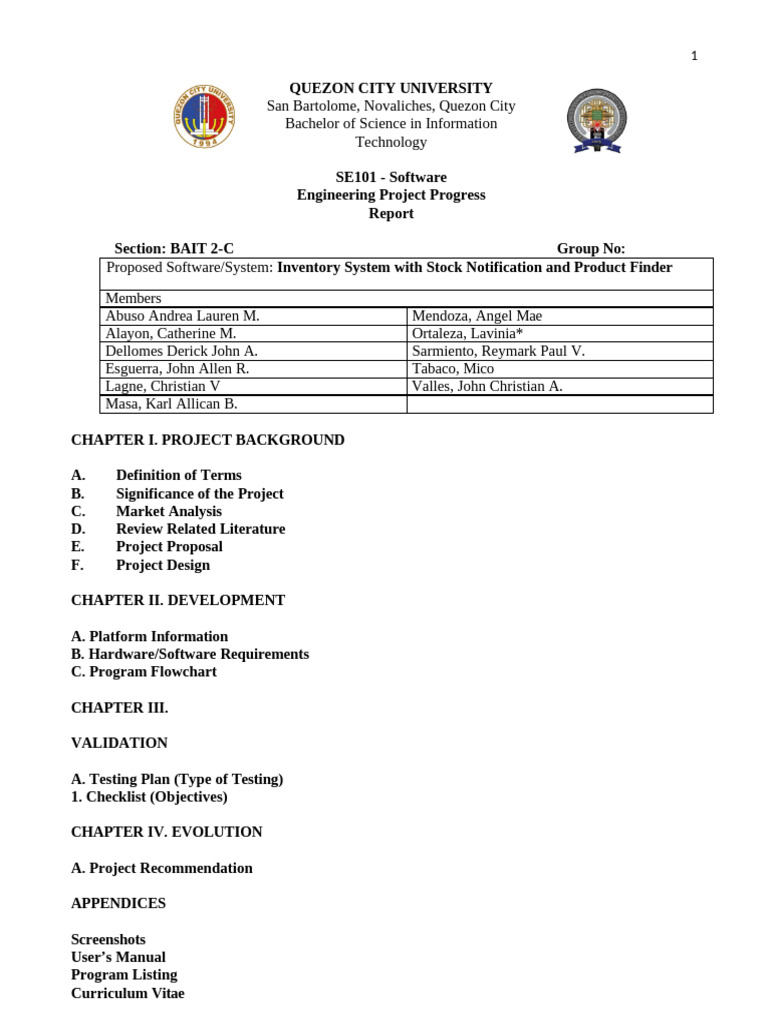 Docu Chapters Se101 Research .Docx 1 | PDF | Software Development ...