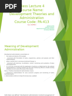 Unit-1 Development Administration - Concept and Meaning PDF | PDF ...