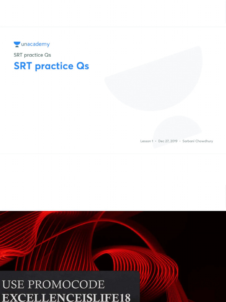SRT Practice Qs No Anno | PDF