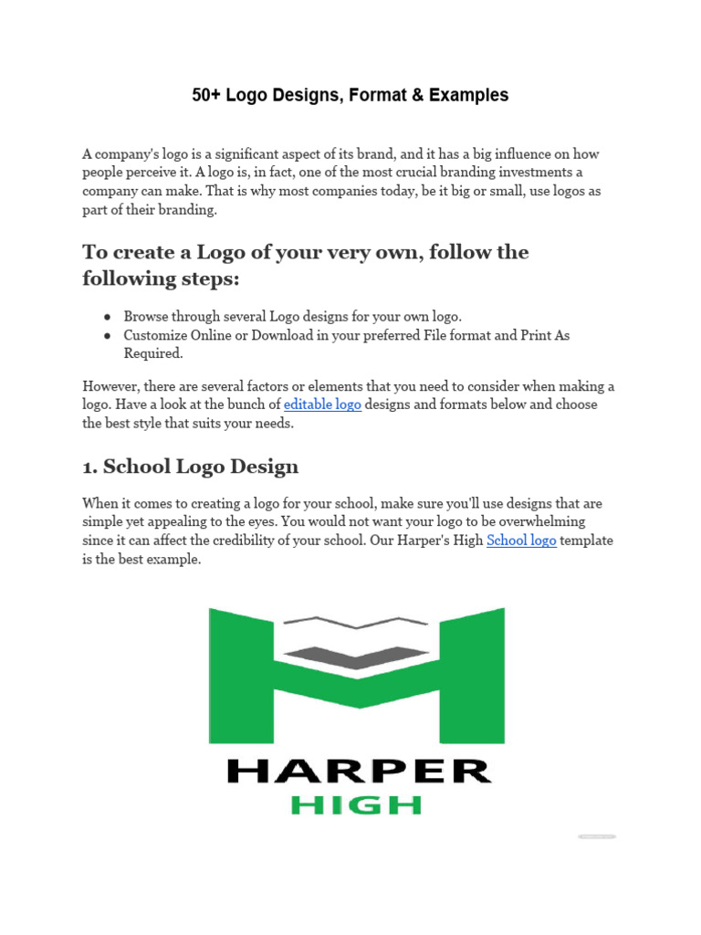 50 Logo Designs Format Examples. | PDF | Brand | Logos