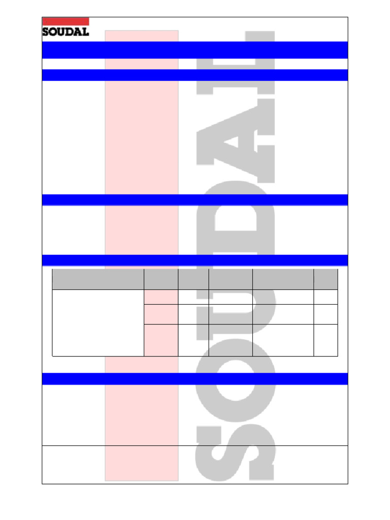 Soudal Silirub Color Safety Data Sheet | PDF | Dangerous Goods | Safety