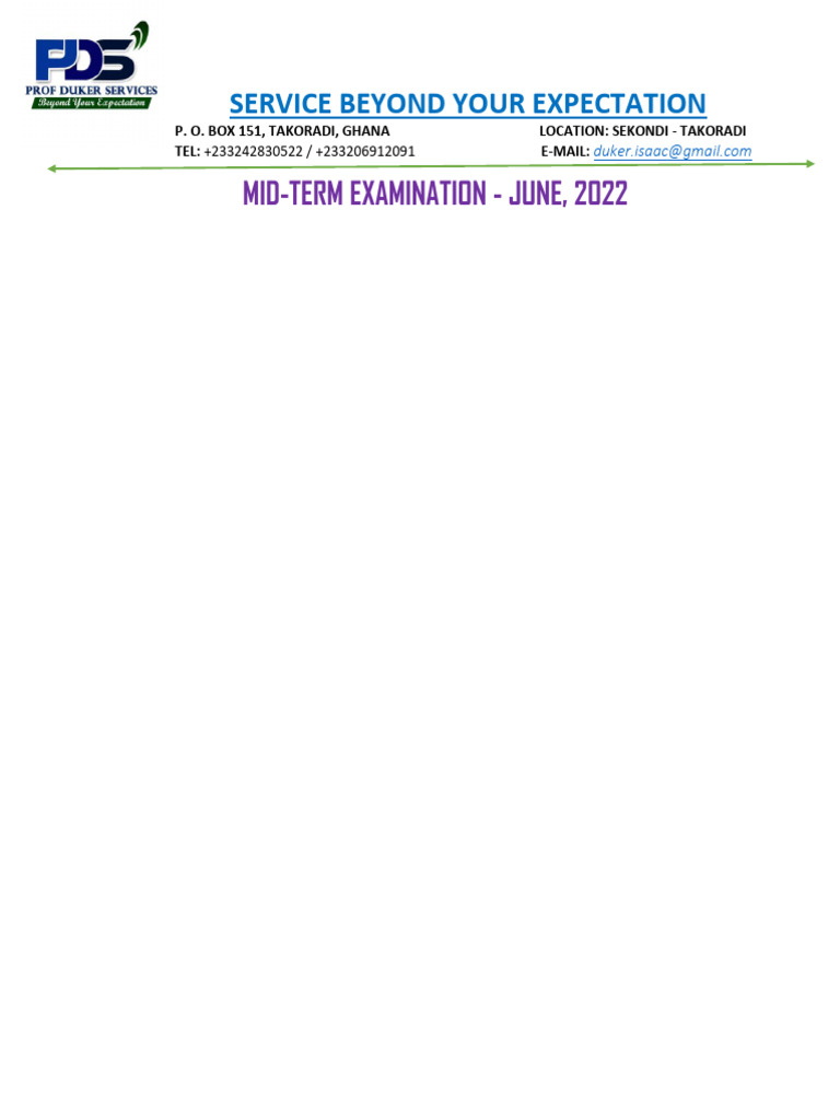 Computing - Mid Term - 2022 - Basic 7 - Prof Duker | PDF | Computing