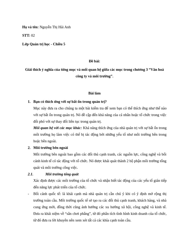 QTH Chương 3 | PDF