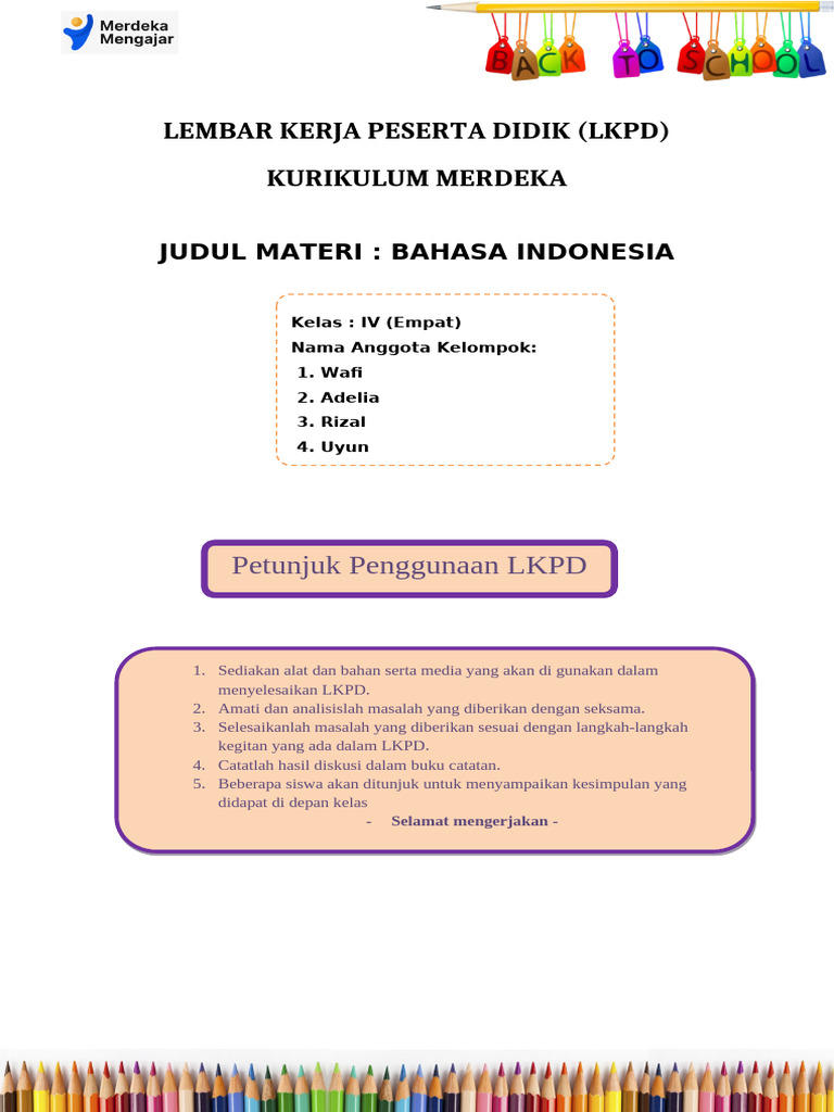 LKPD KURIKULUM MERDEKA - Silabus - Web.id | PDF | Karier & Perkembangan