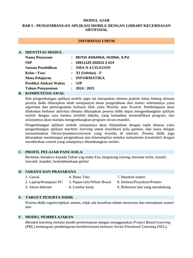 Pengembangan Aplikasi Mobile dengan AI | PDF