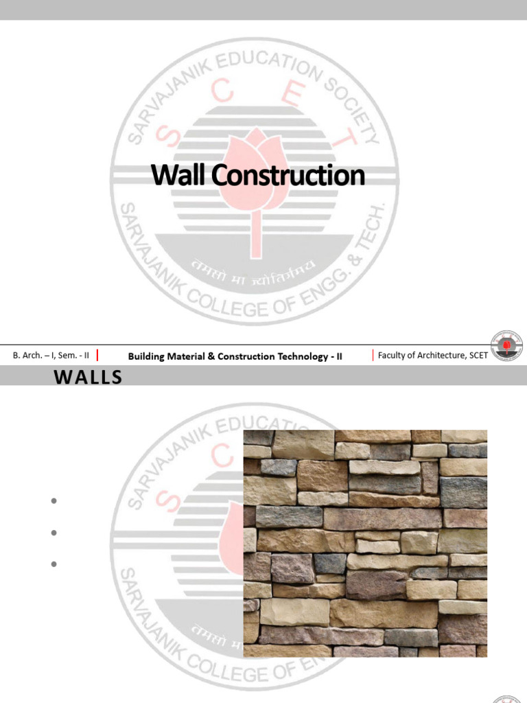 Wall Construction | PDF | Wall | Building Materials