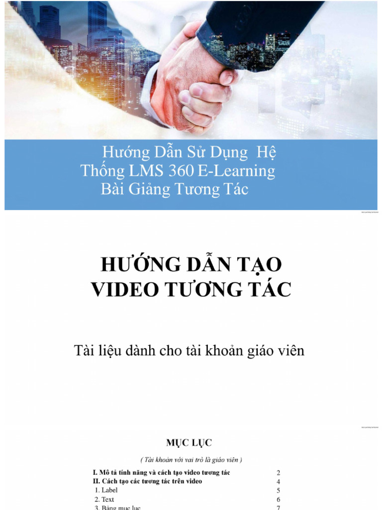 Hướng Dẫn Sử Dụng Hệ Thống LMS 360 Video Tương tác | PDF