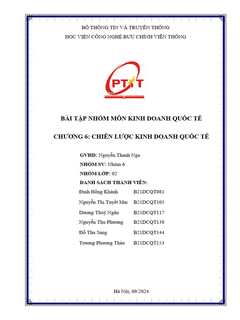 KDQT - Nhóm 6 | PDF