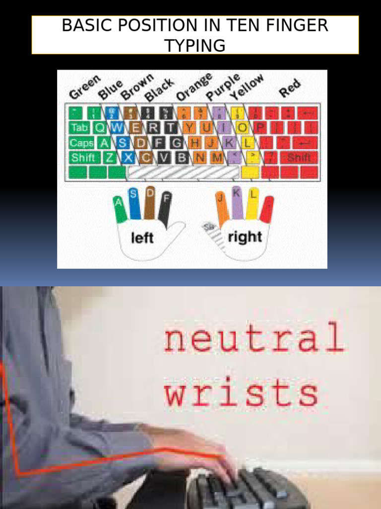 Basic Position in Ten Finger Typing | PDF