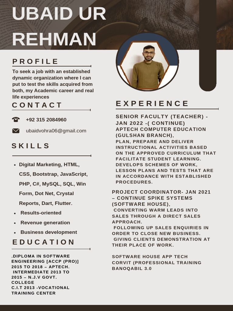Navy & White Modern Professional Resume 2 | PDF | Business