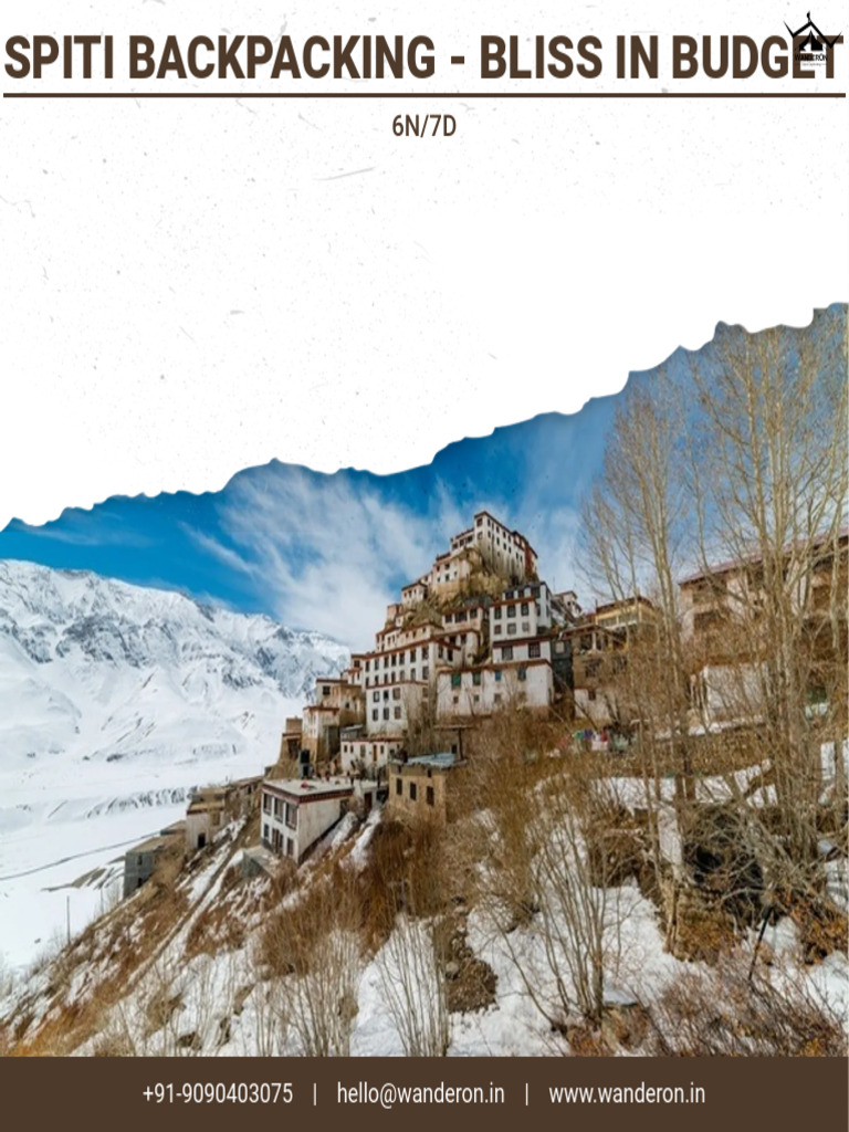 Spiti Backpacking Bliss in Budget | PDF | Meal