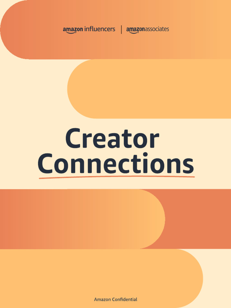 Amazon Creator Connections Getting Started Guide | PDF | Affiliate Marketing | Brand